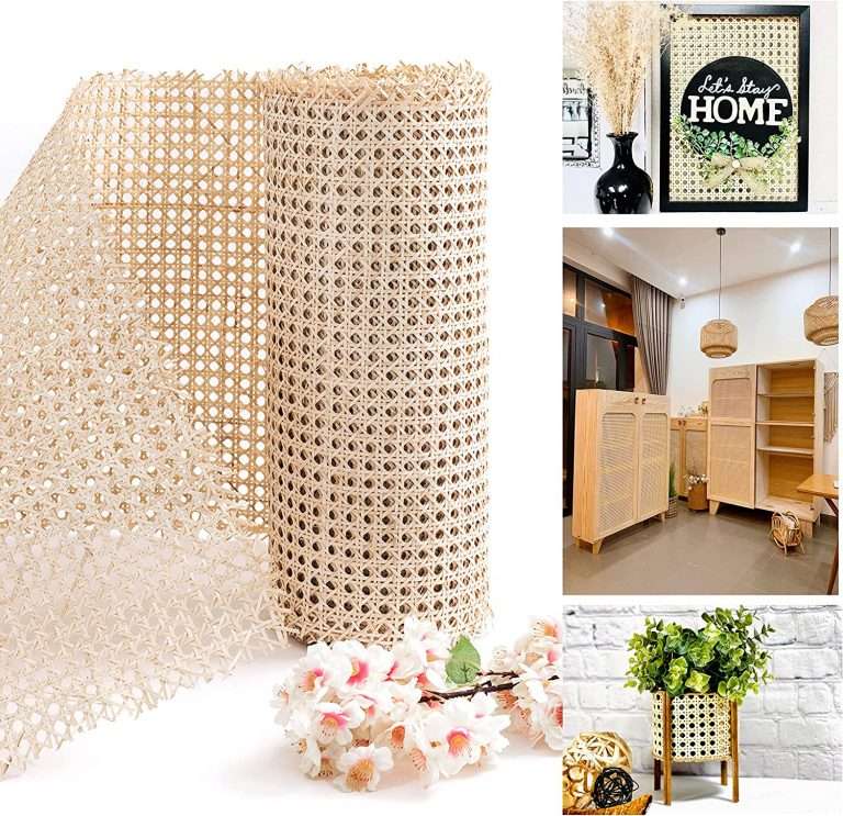 24" Width Rattan Webbing for Caning Projects - Natural Pre Woven