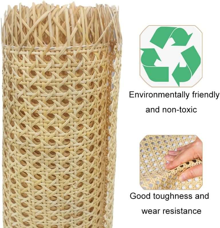 18" Widthx1Feet Open Natural Rattan Webbing Cane Webbing Roll