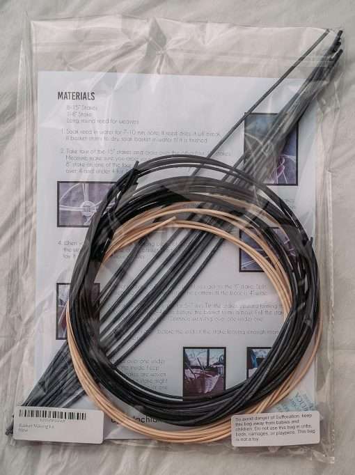 Appalachian Basketry Basket Making Kit Woven with Navy Blue