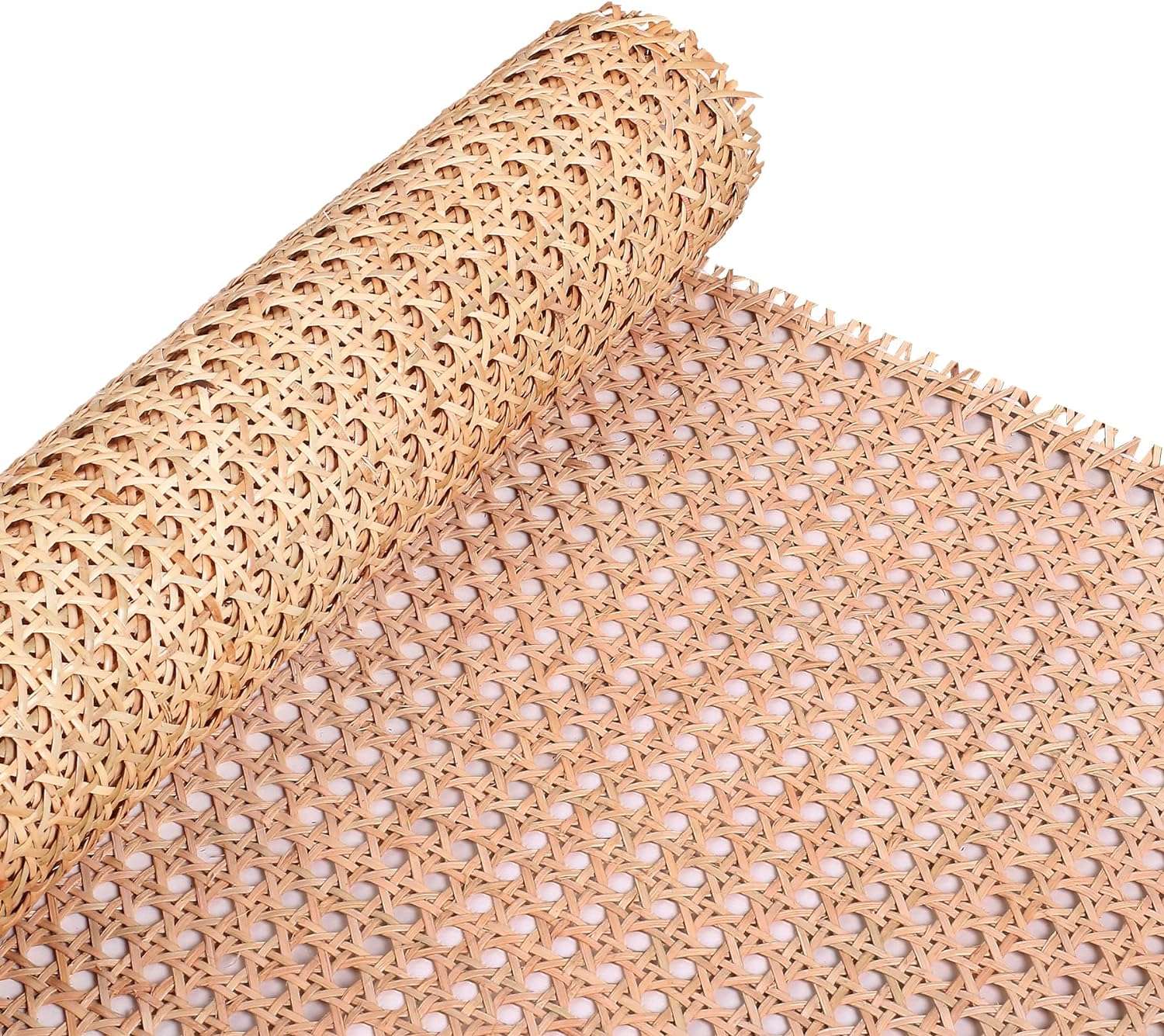 24" Width Natural Cane Webbing 5Feet, Rattan Webbing Roll