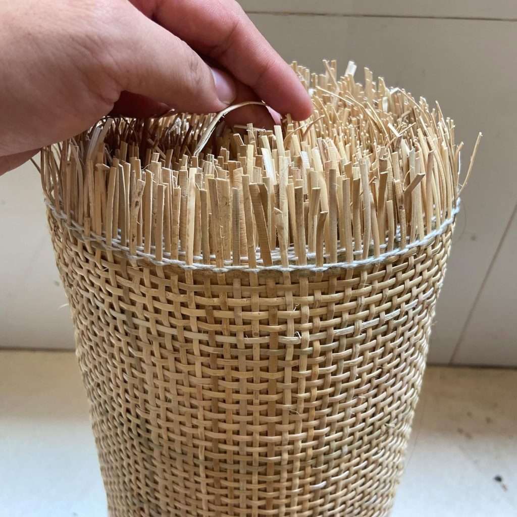 16" Width Natural Square Rattan Cane Webbing Roll 12 Feet
