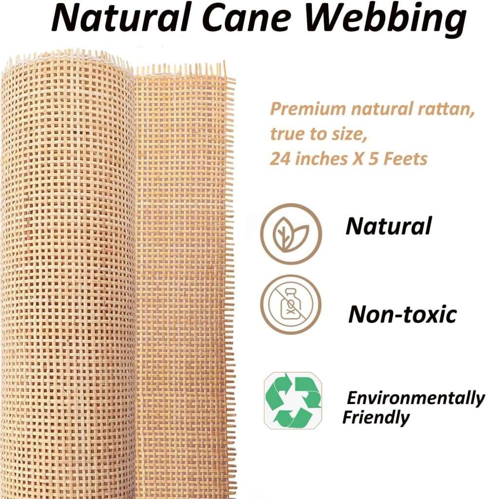 Natural Square Rattan Roll Cane Webbing Roll, Caning Material