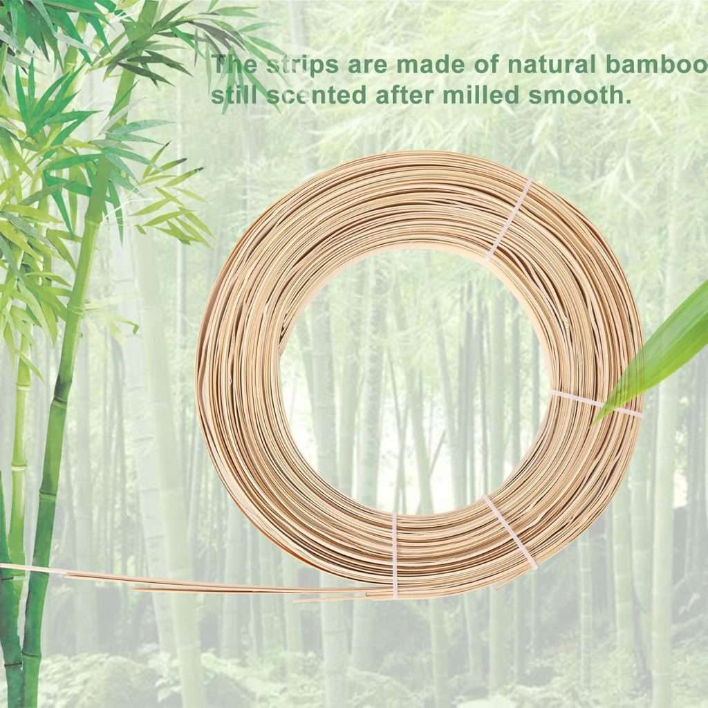 Bamboo Strips for Weaving, 0.6 Inch Wide Strips for Craft 10 Feet