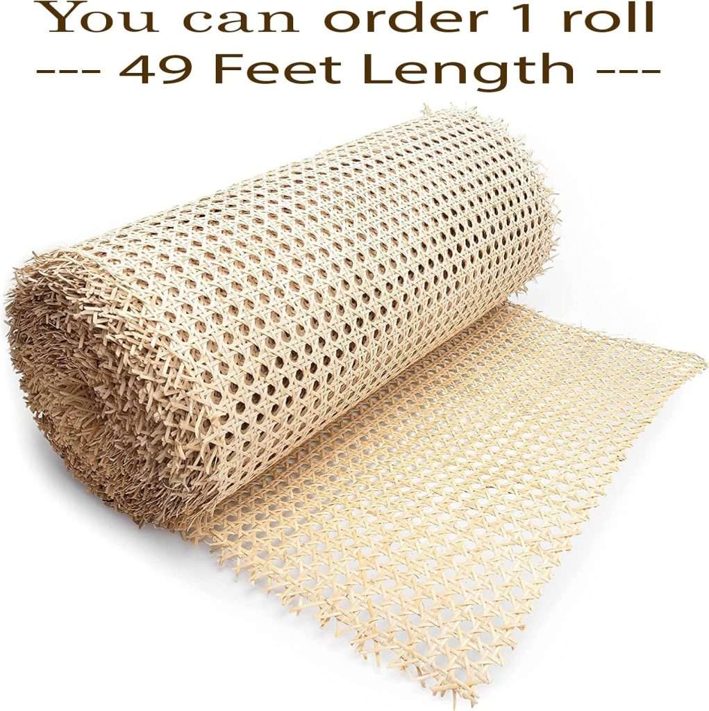 Mesh Pre-Woven Cane - Rattan Cane Webbing roll -Net Open