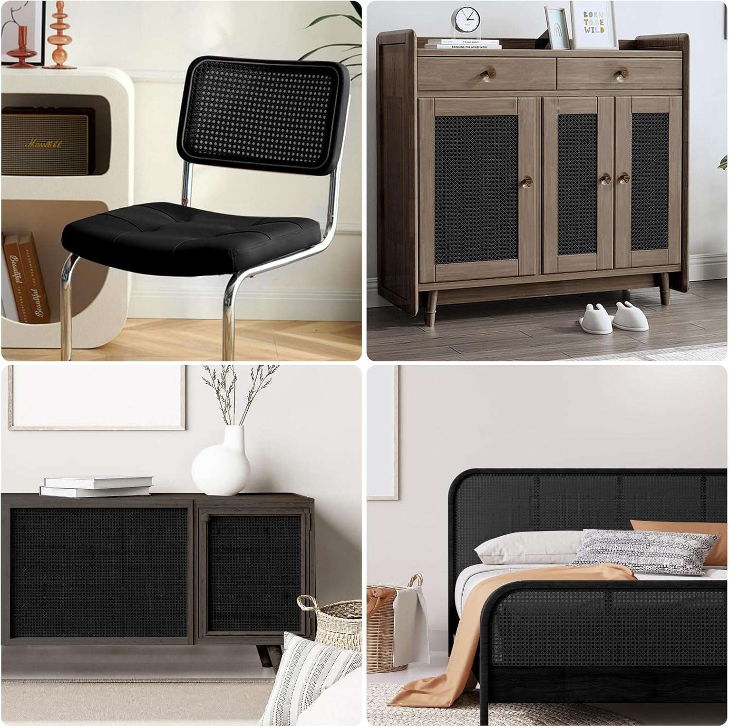 20" x 72" Plastic Cane Webbing, 6 Feet Cane Webbing Roll