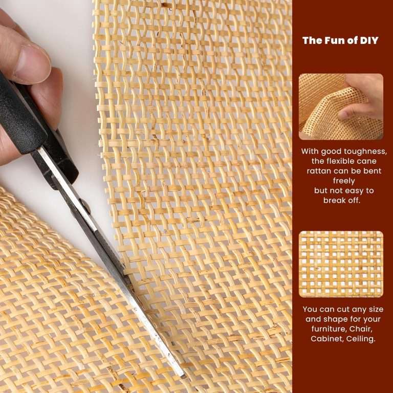 16" Width Natural Rattan Webbing Roll for Cane Webbing Projects