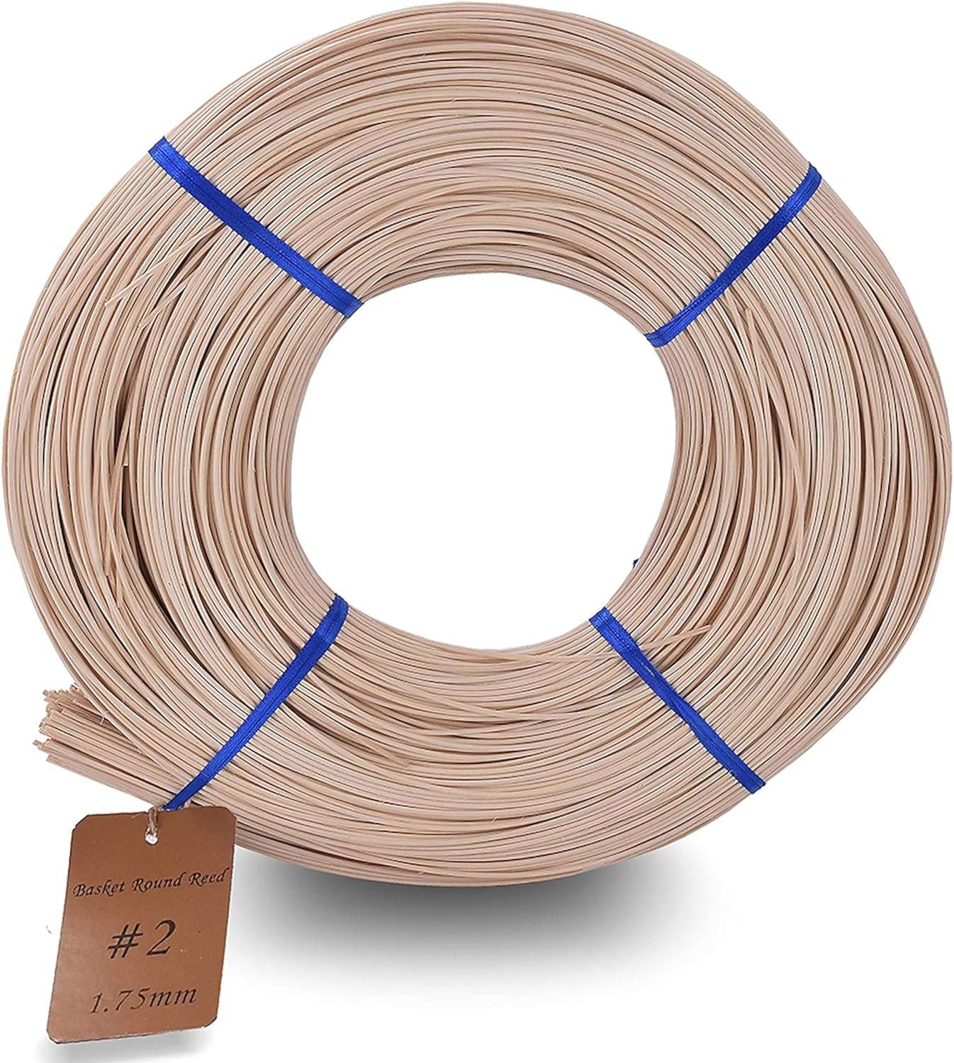 Basket Round Reed #2 1.75mm 1-Pound Coil Basket Weaving