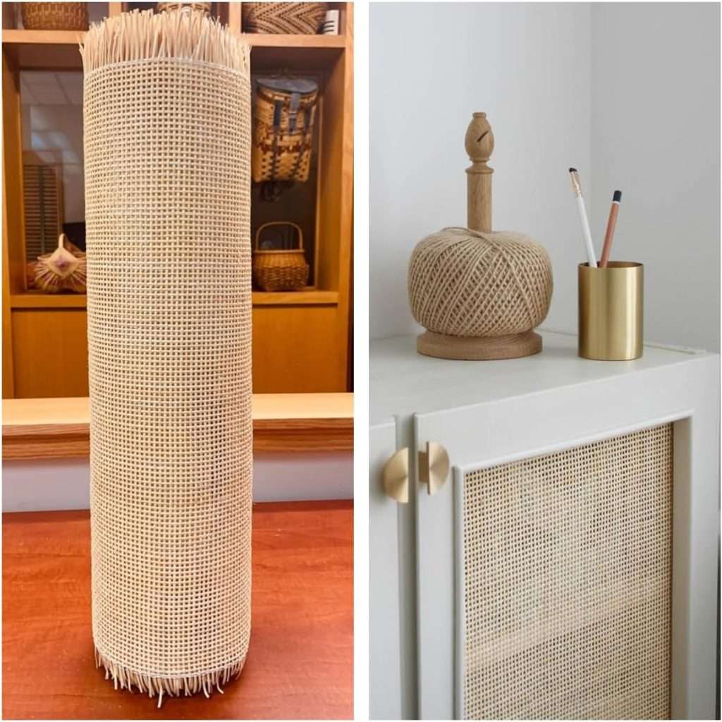 36" Width x 8.3 Feet Length Natural Cane Webbing Large Size