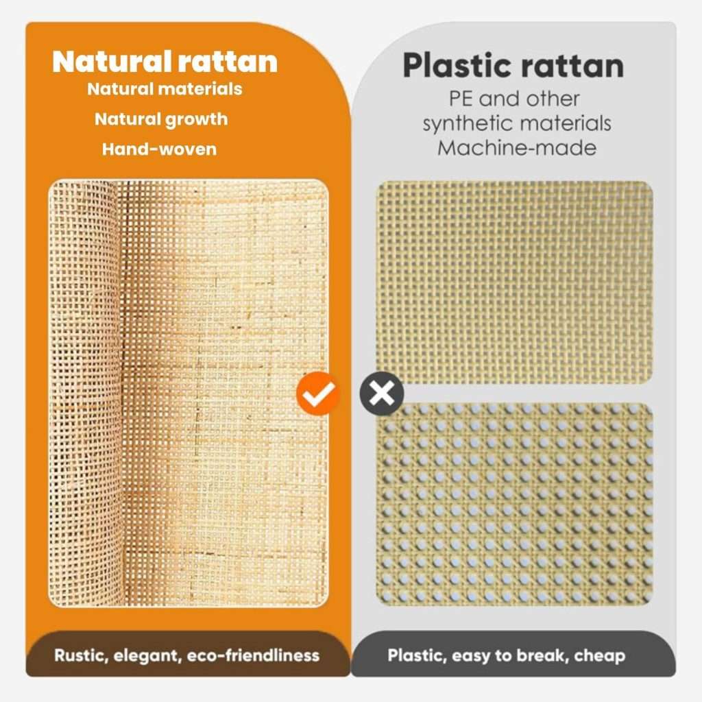Natural Cane Webbing Large Size Rattan Roll, Caning Material